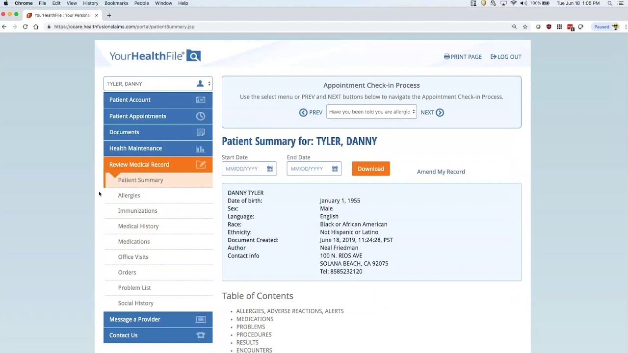 Patient Portal – How to Review Medical Records?