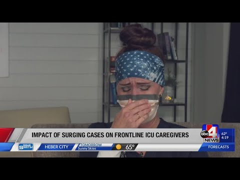 Impact of surging cases on frontline ICU caregivers