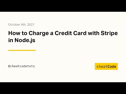 How to Charge a Credit Card with Stripe in Node.js