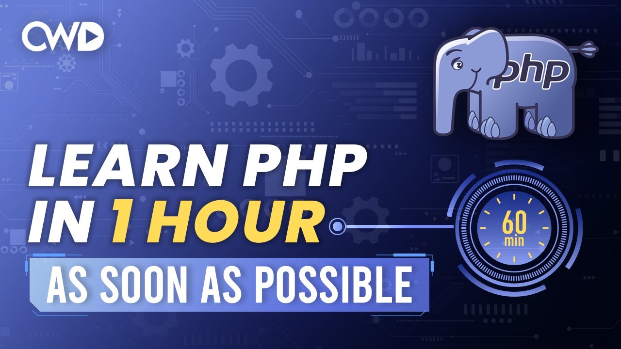 PHP 8 Crash Course for Beginners - Learn PHP 8 in 1 Hour