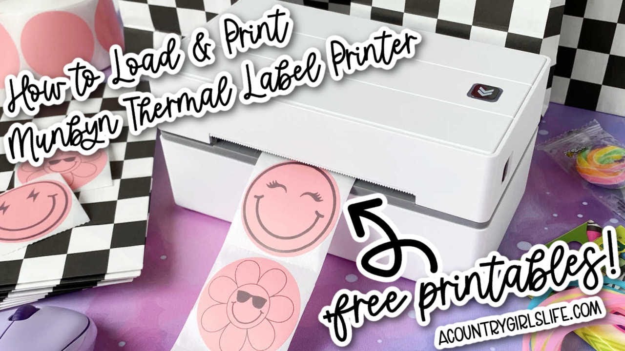 How to Load & Setup Munbyn Thermal Label Printer {+FREE PRINTABLES}