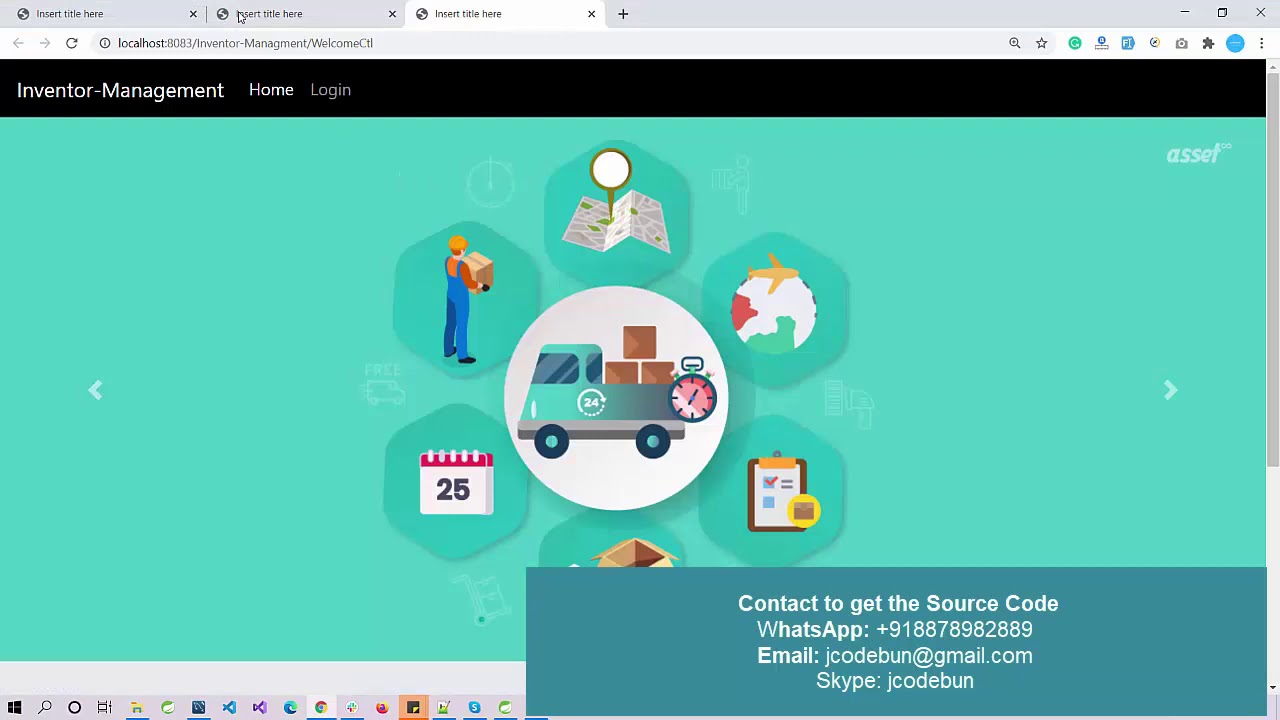 Inventory Management project in java using JSP, Servlet and MYSQL