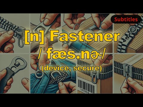 [n] Fastener meaning (device, secure) with 5 examples