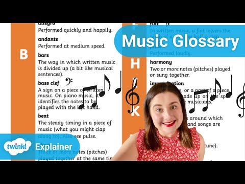 How to Use the Music Glossary