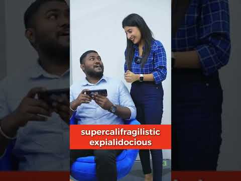 One of the longest words “Supercalifragilisticexpialidocious” #shorts #english #ytshorts