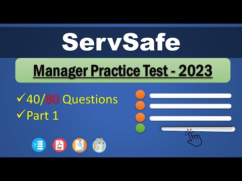 ServSafe Manager Practice Test 2023 | Part 1 (Questions 1-40) 📚🍴 80 Questions Answers