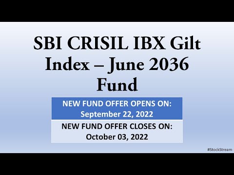 SBI CRISIL IBX Gilt Index – June 2036 Fund | New Fund Offer | Target Maturity Plan
