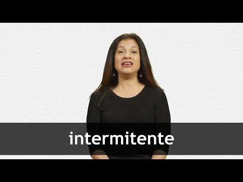 Traducción en inglés de “INTERMITENTE” | Collins Diccionario español-inglés