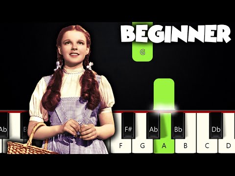 Over The Rainbow - Judy Garland | BEGINNER PIANO TUTORIAL + SHEET MUSIC by Betacustic