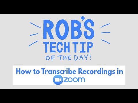 How to Transcribe Recordings in Zoom