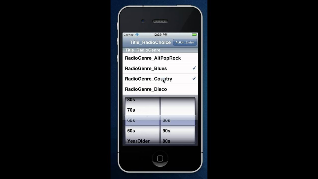 iPhone Spotify radio prototype