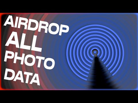 How to AirDrop all photo data