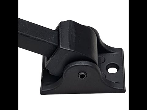 Adjustable angle bracket for metal spindles – matt black
