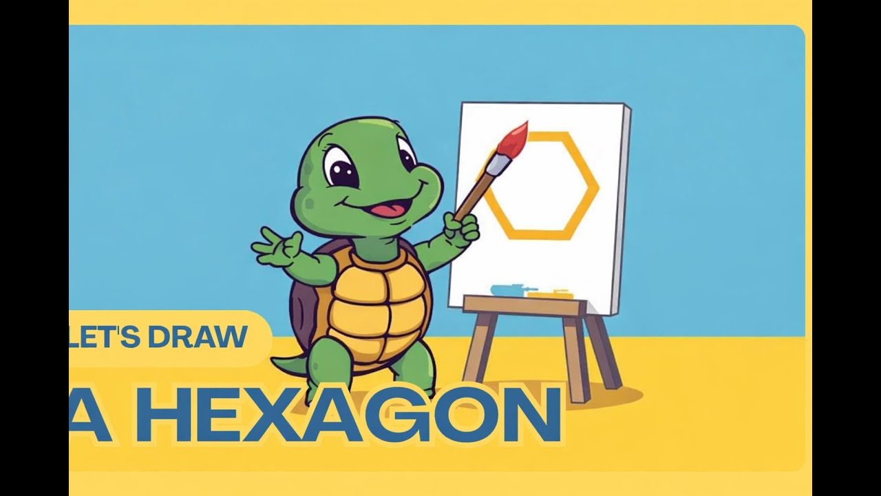 Python Turtle – How to Draw a Hexagon in Python Code | Turtle Graphics Tutorial