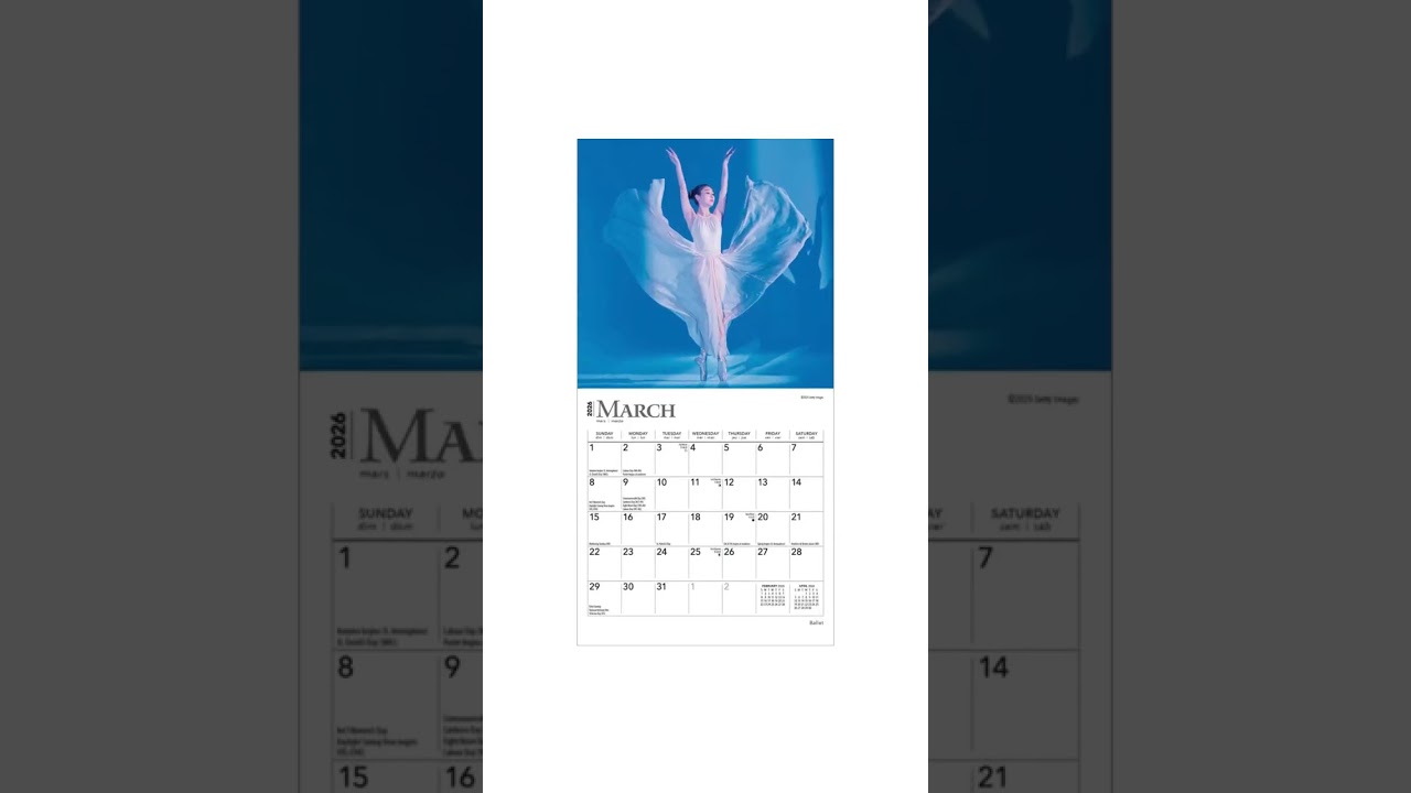 Ballet | 2026 Mini Wall Calendar