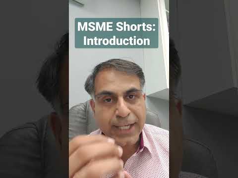 MSME Shorts: Introduction (English)