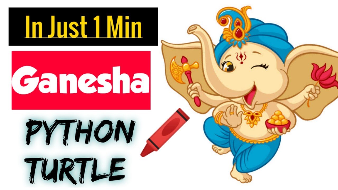 Shree Ganesha Python Turtle 🔥 | Python Turtle | Python Turtle Tutorials