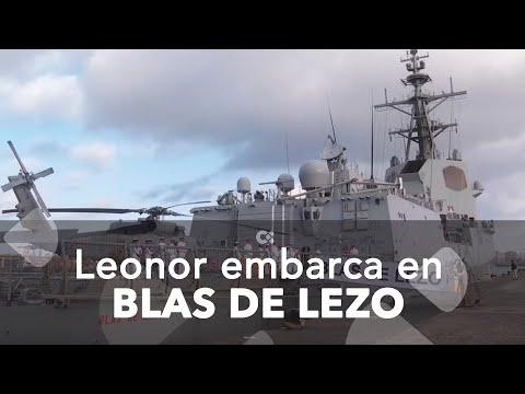 La princesa Leonor se embarca en Gran Canaria en la fragata Blas de Lezo