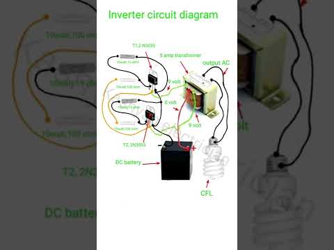 how to inverter circuit diagram #dc to ac converter ,Inverter connection 2022