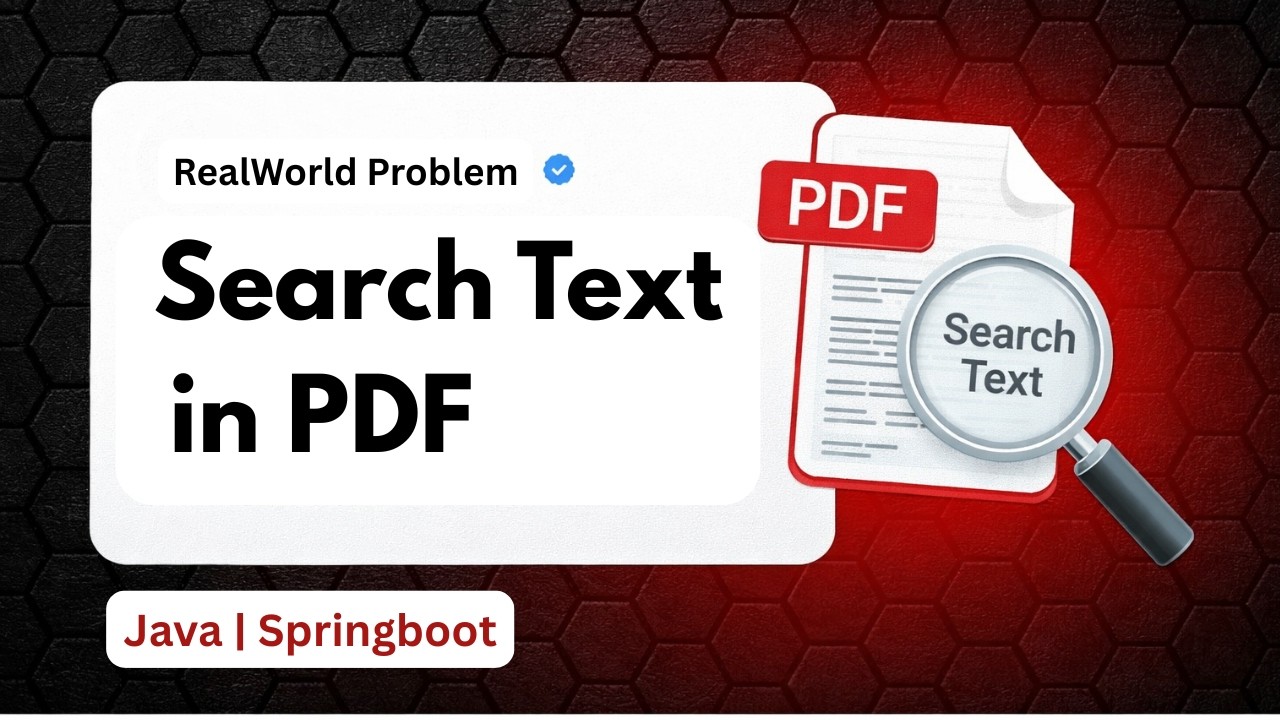 How to Search Text in PDF Files Using PDFBox in Springboot #Java