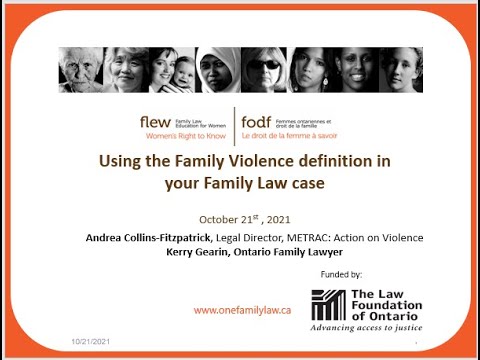FLEW Webinar: Using Family Violence Definition in Your Family Law Case