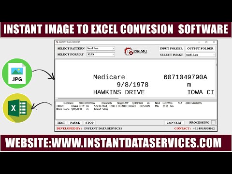 Convert any Image to Excel Data Sheet | Excel Converter Software | Jpg to Excel Conversion