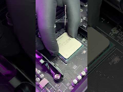 CPU installation AMD Ryzen 7 5700x3D processor #shorts