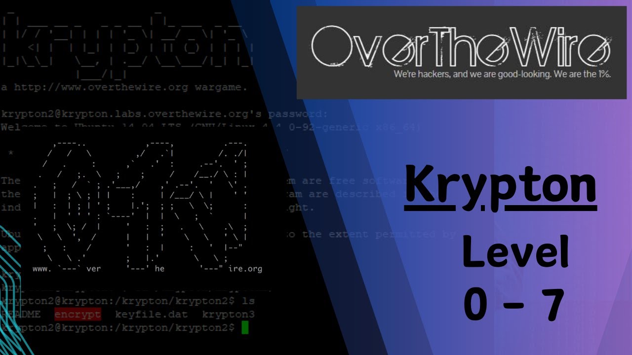OverTheWire - Krypton Level 0 - 7 Walkthrough | Linux Hacking tutorial | Cryptography lab