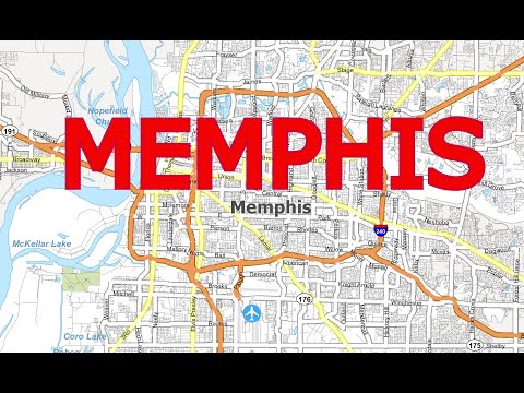 map of Memphis Tennessee