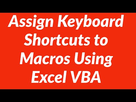 Assign Keyboard Shortcuts to Macros Using Excel VBA