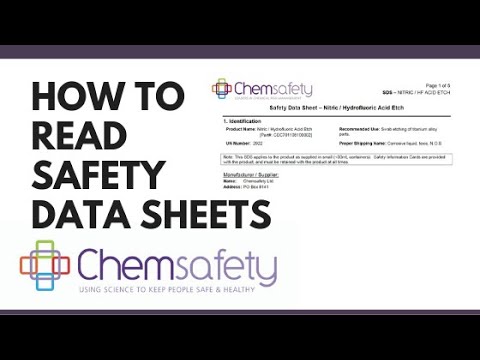 How to read Safety Data Sheets Webinar