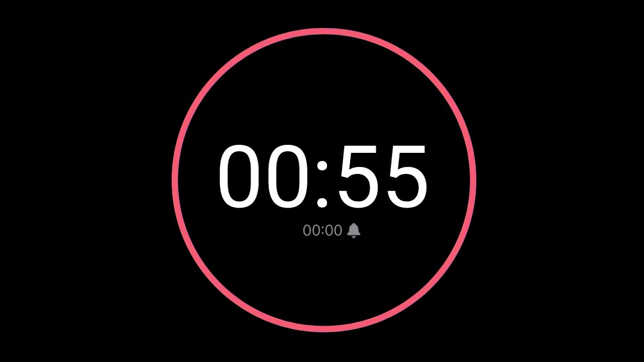 55 Second Countdown Timer / iPhone Timer Style