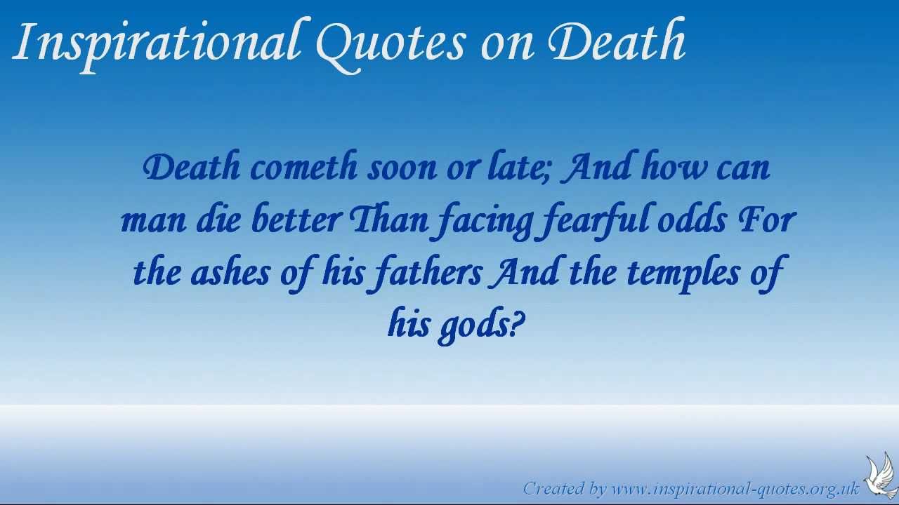 Inspirational Quotes on Death