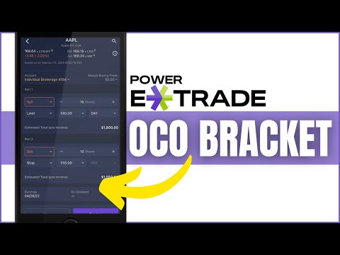 How to Create OCO Bracket Order on Power Etrade Mobile App