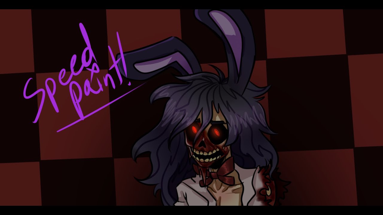 [SPEEDPAINT][GORE]-Human! Withered Bonnie