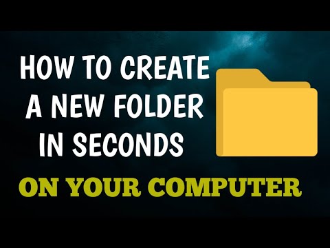 HOW TO CREATE A FOLDER ON YOUR COMPUTER (Step by Step Guide) for beginners