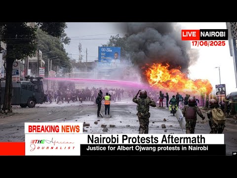 Kenyan Protesters Clash With Police In Nairobi - Live Nairobi 17/06/2025