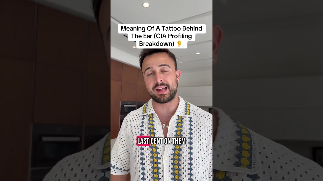 The real meaning behind a behind the ear tattoo #profiling #shorts