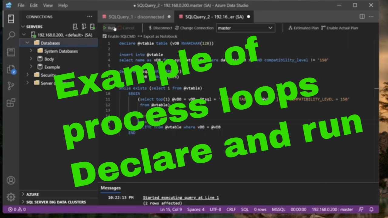 Creating Process Loops in T-SQL