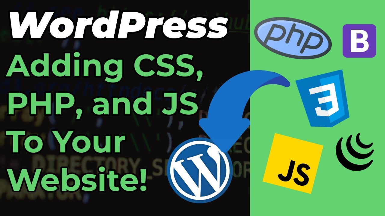 WordPress | Adding CSS, JS, PHP to your website