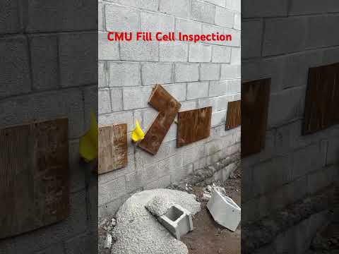 CMU Fill Cell Inspections #construction