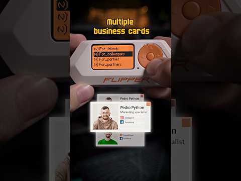 Emulate NFC business cards with Flipper Zero!🐬 Store any number of cards in its memory #flipperzero
