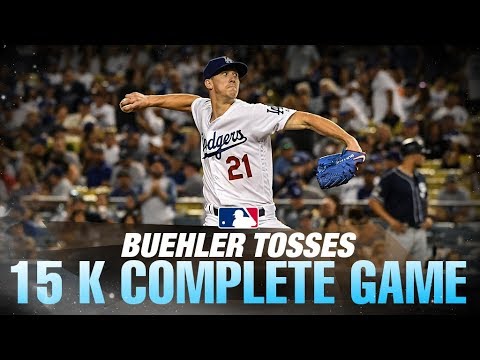 Buehler K's 15 Padres in CG gem
