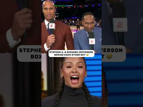 Stephen A. & RJ messing with each other ????