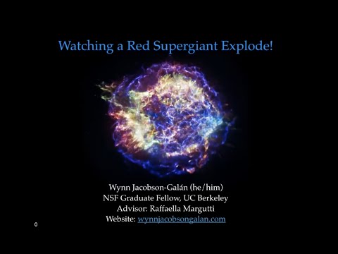 Watching a Red Supergiant Star Explode | Wynn Jacobson-Galan