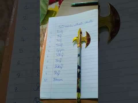 10 Words without vowels