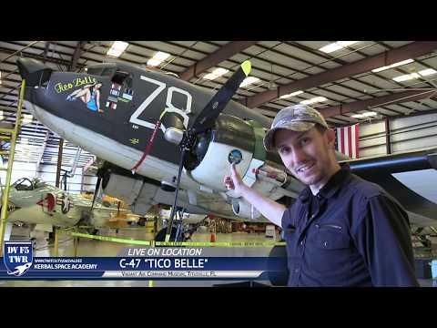 "Tico Belle" C-47 at Valiant Air Command Museum Field Trip
