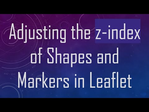 Adjusting the z-index of Shapes and Markers in Leaflet