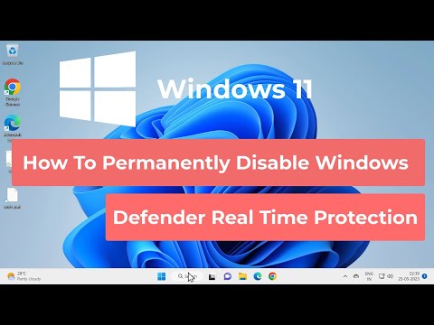How To Permanently Disable Windows Defender Real Time Protection on Windows 11
