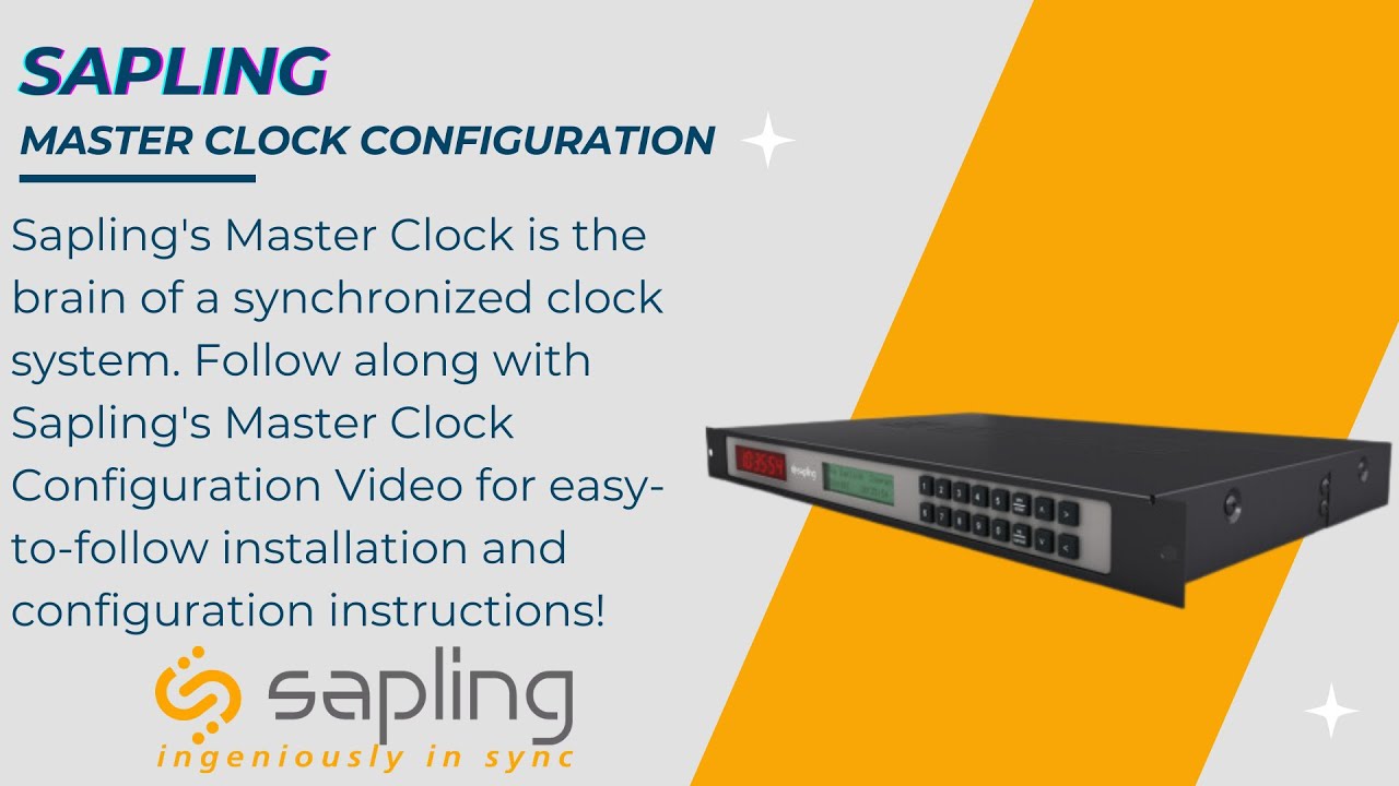 SAPLING | Master Clock Configuration |